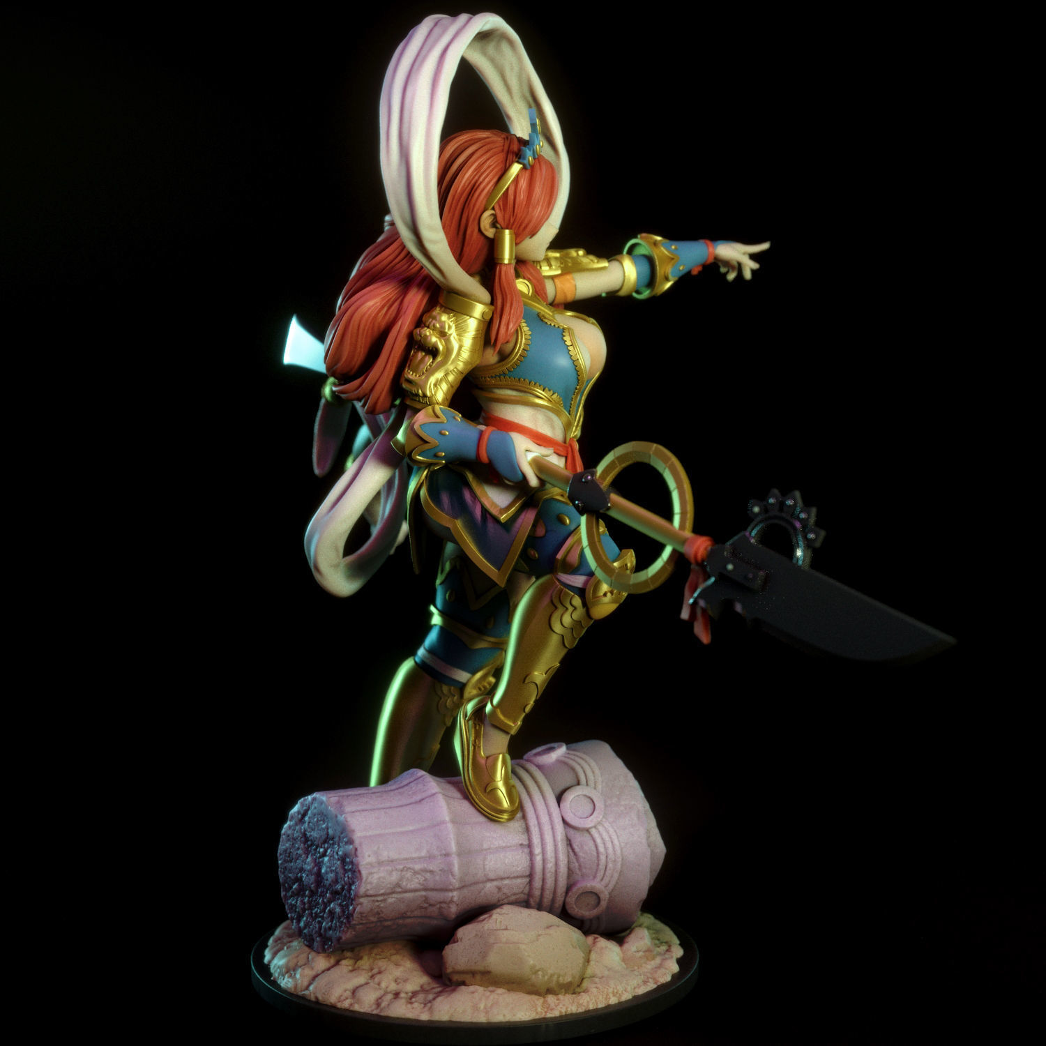 Erza Scarlet - Nakagami Armor 3D model 3D printable | CGTrader