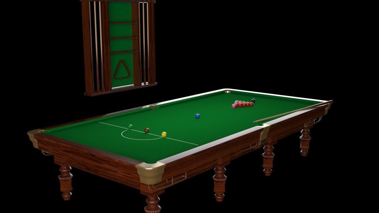 Snooker table 3D model animated | CGTrader