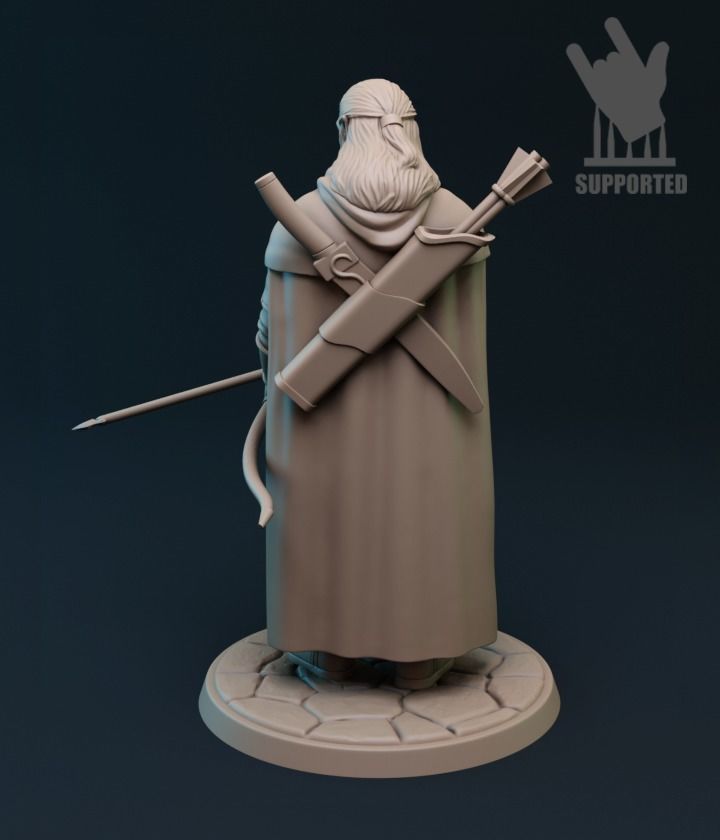 Warrior elf 3D model 3D printable | CGTrader