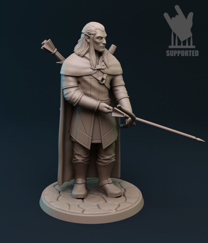 Warrior elf 3D model 3D printable | CGTrader