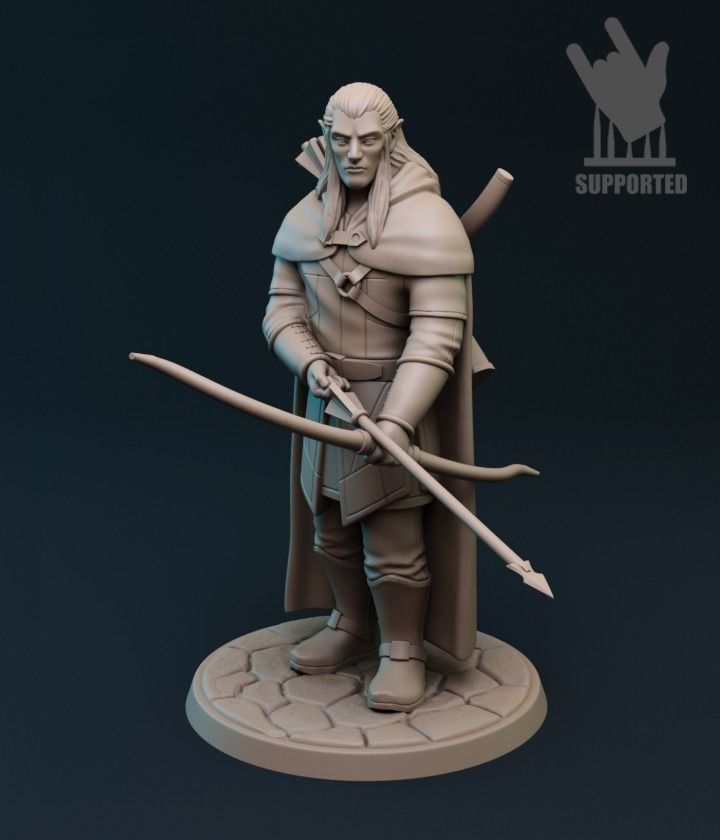 Warrior elf 3D model 3D printable | CGTrader
