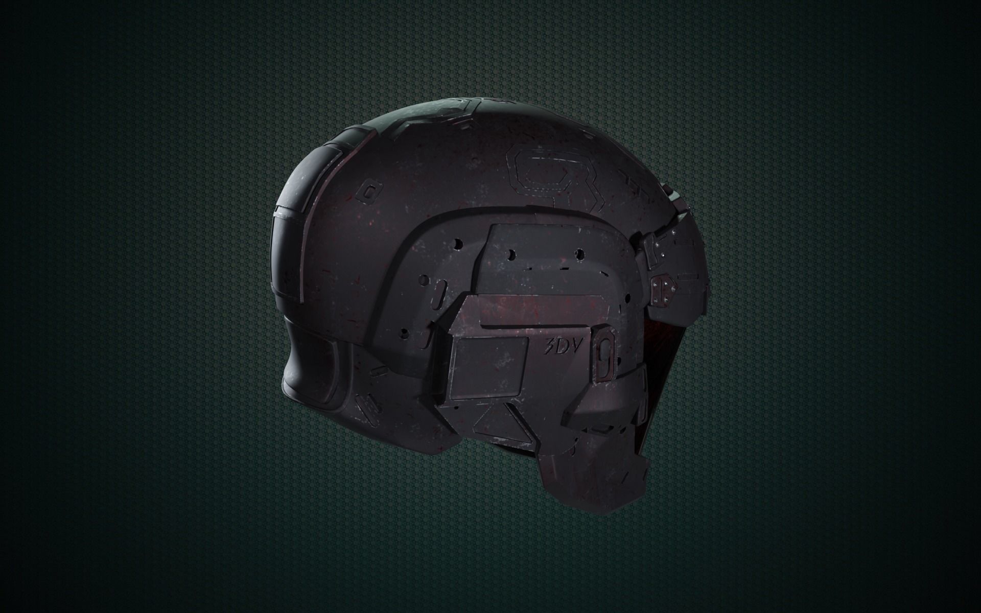 printable sci fi helmet art 3D model 3D printable | CGTrader