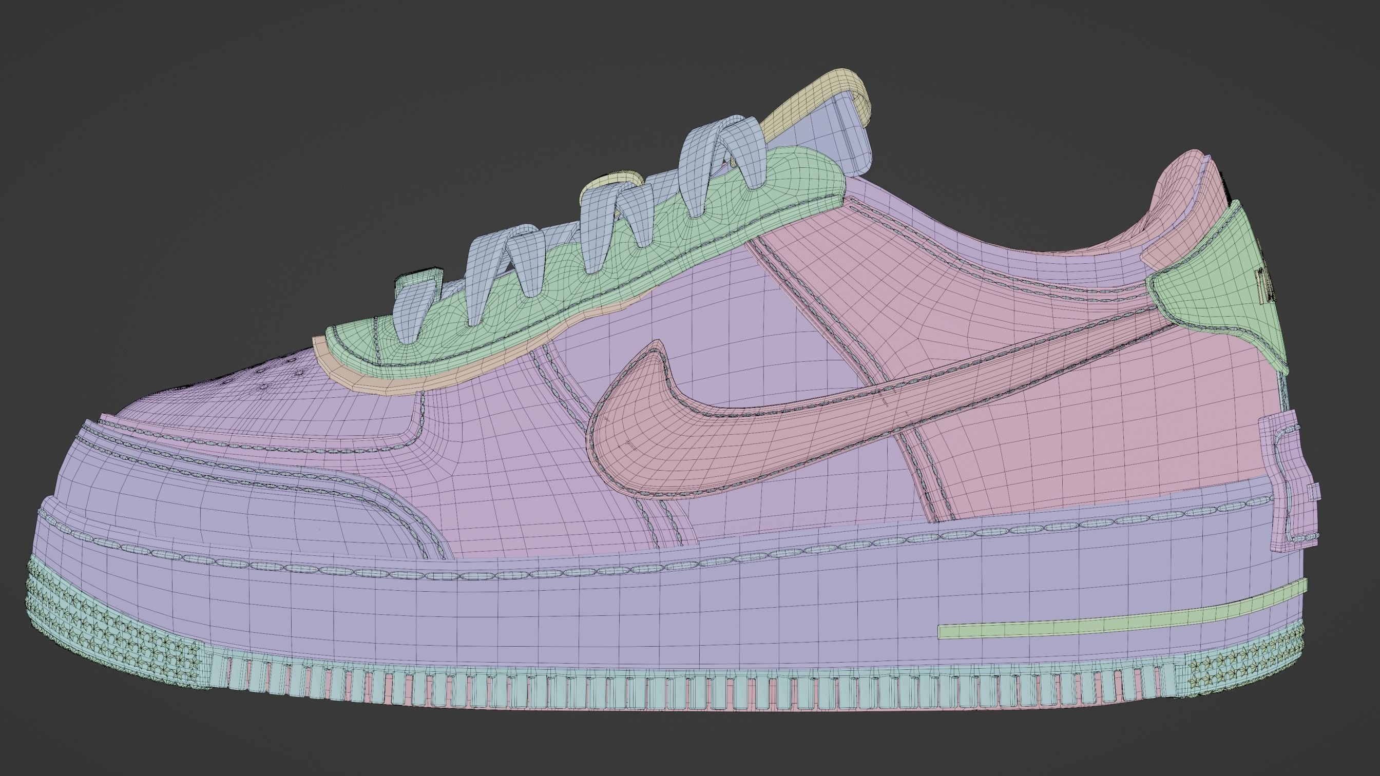 Air force 1 shadow 3D model | CGTrader