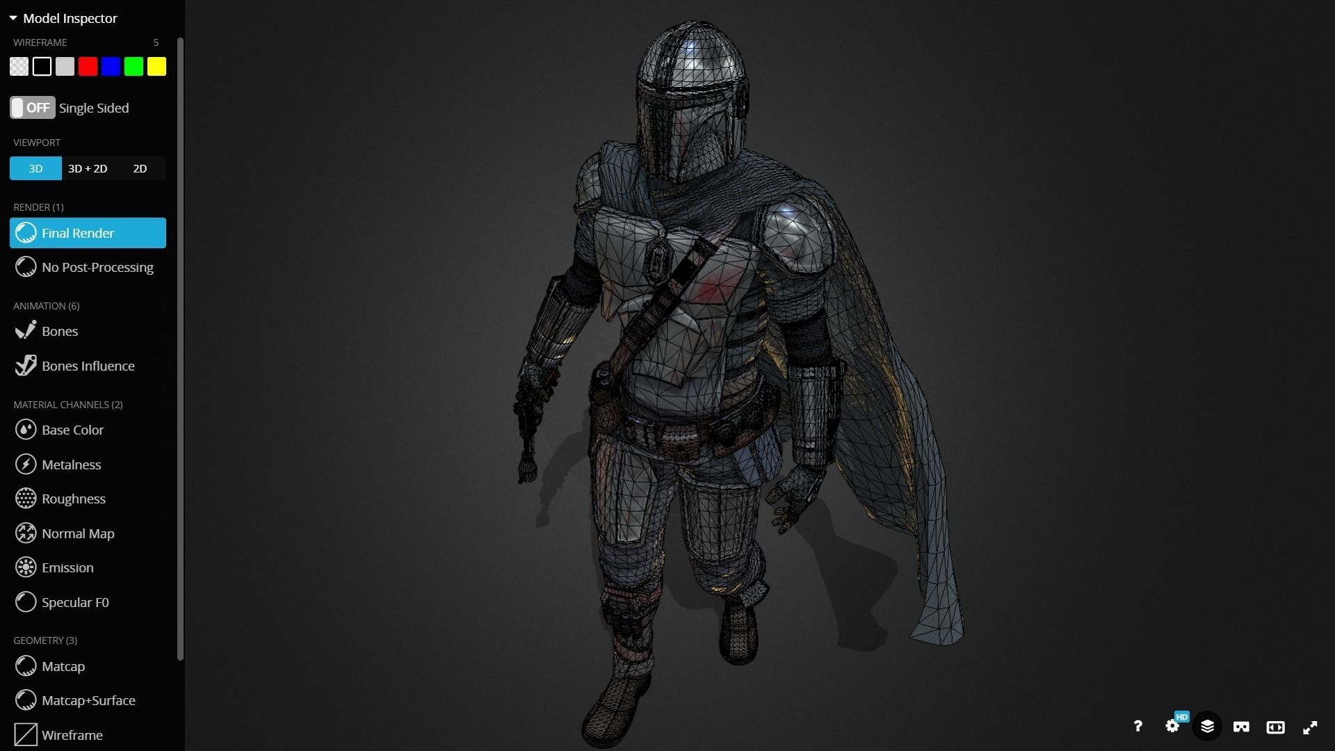 Mandalorian 3D model rigged | CGTrader