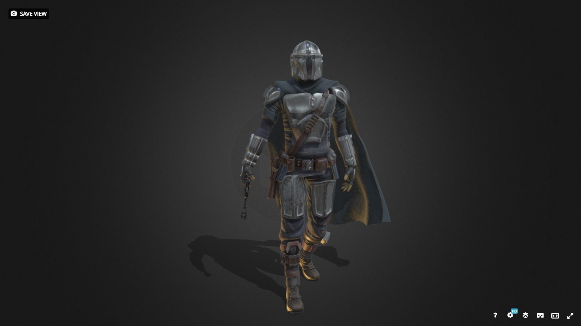 Mandalorian 3D model rigged | CGTrader