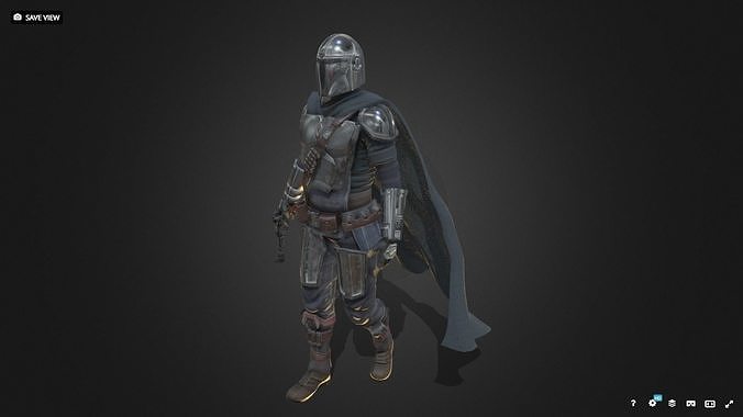 Mandalorian 3D model rigged | CGTrader