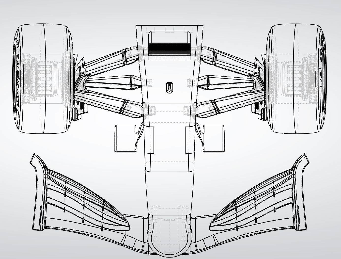 Formula 1 Front end for 3D Print and assembly - 20 PARTS 3D model 3D ...
