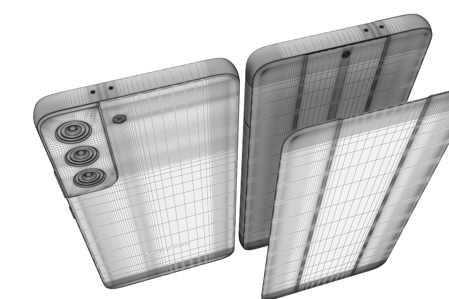 STL 3D Print Samsung Galaxy S22 and S22 Plus and S22 Ultra 3D model ...