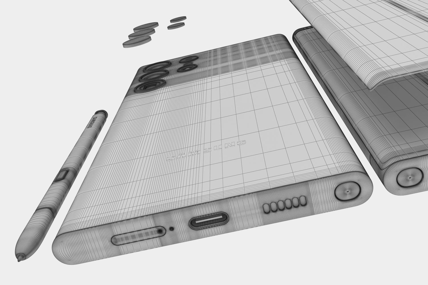 STL 3D Print Samsung Galaxy S22 and S22 Plus and S22 Ultra 3D model ...