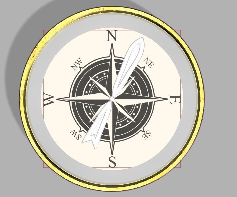 Compass 01 free 3D model | CGTrader