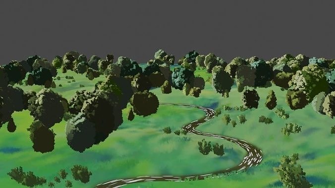 landscape forest 3D model | CGTrader
