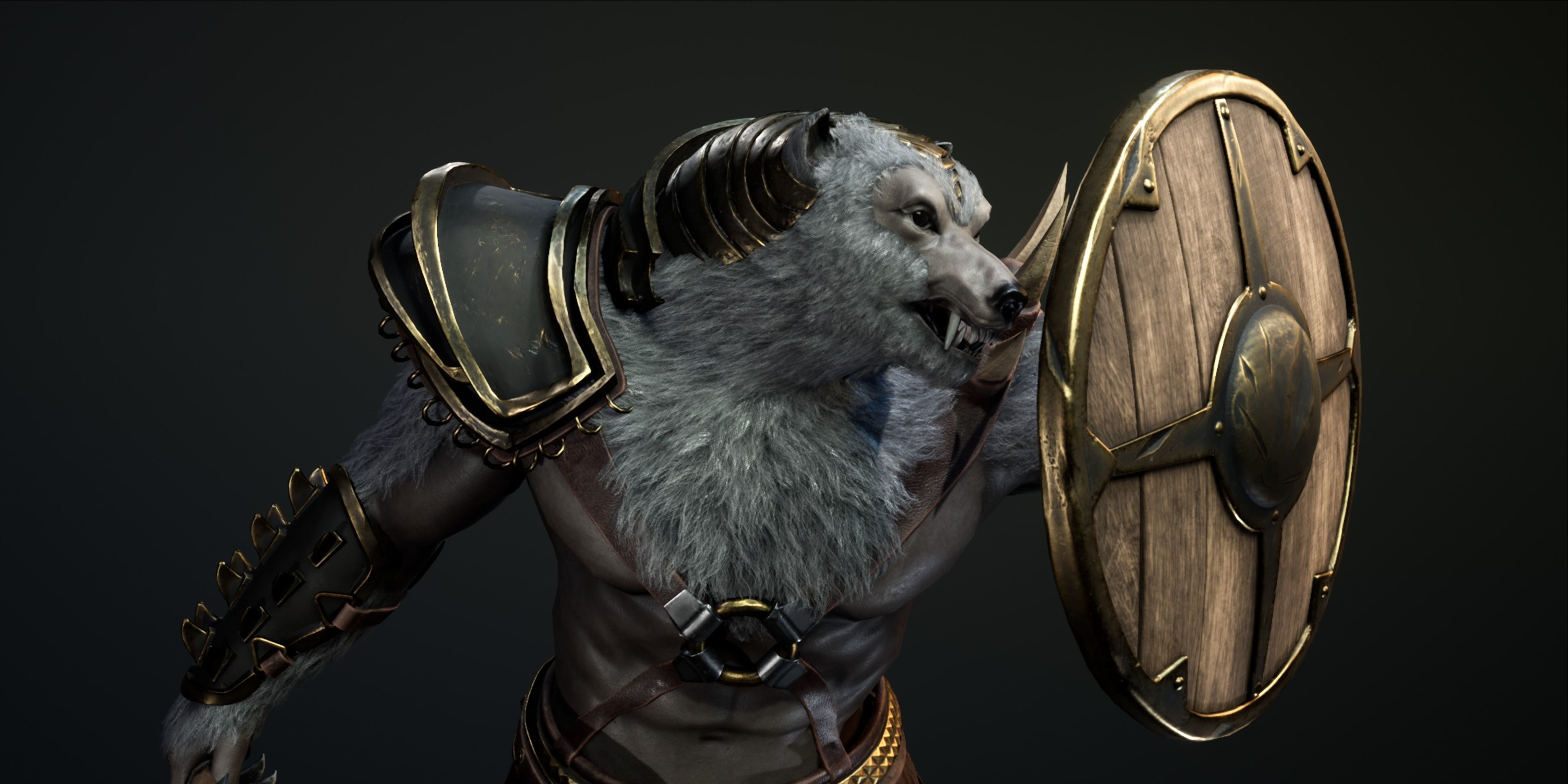 3D model Gladiator Bear VR / AR / low-poly | CGTrader
