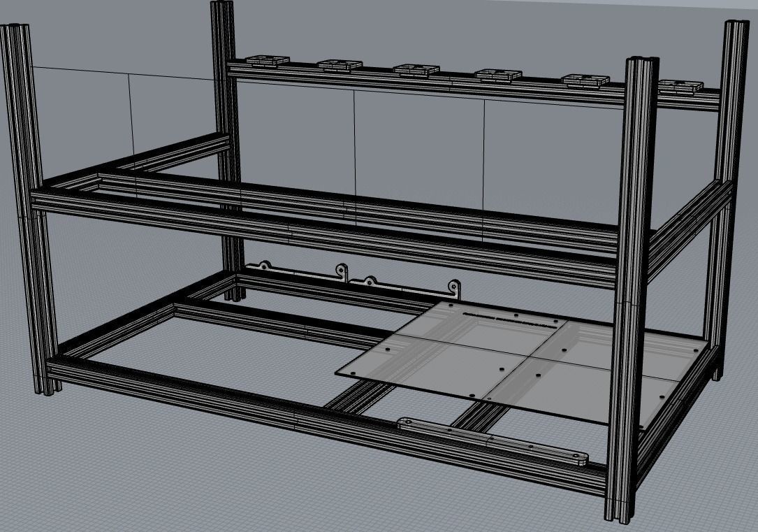 IncrediRig 6 GPU Mining Rig Veddha Style 3D model 3D printable | CGTrader