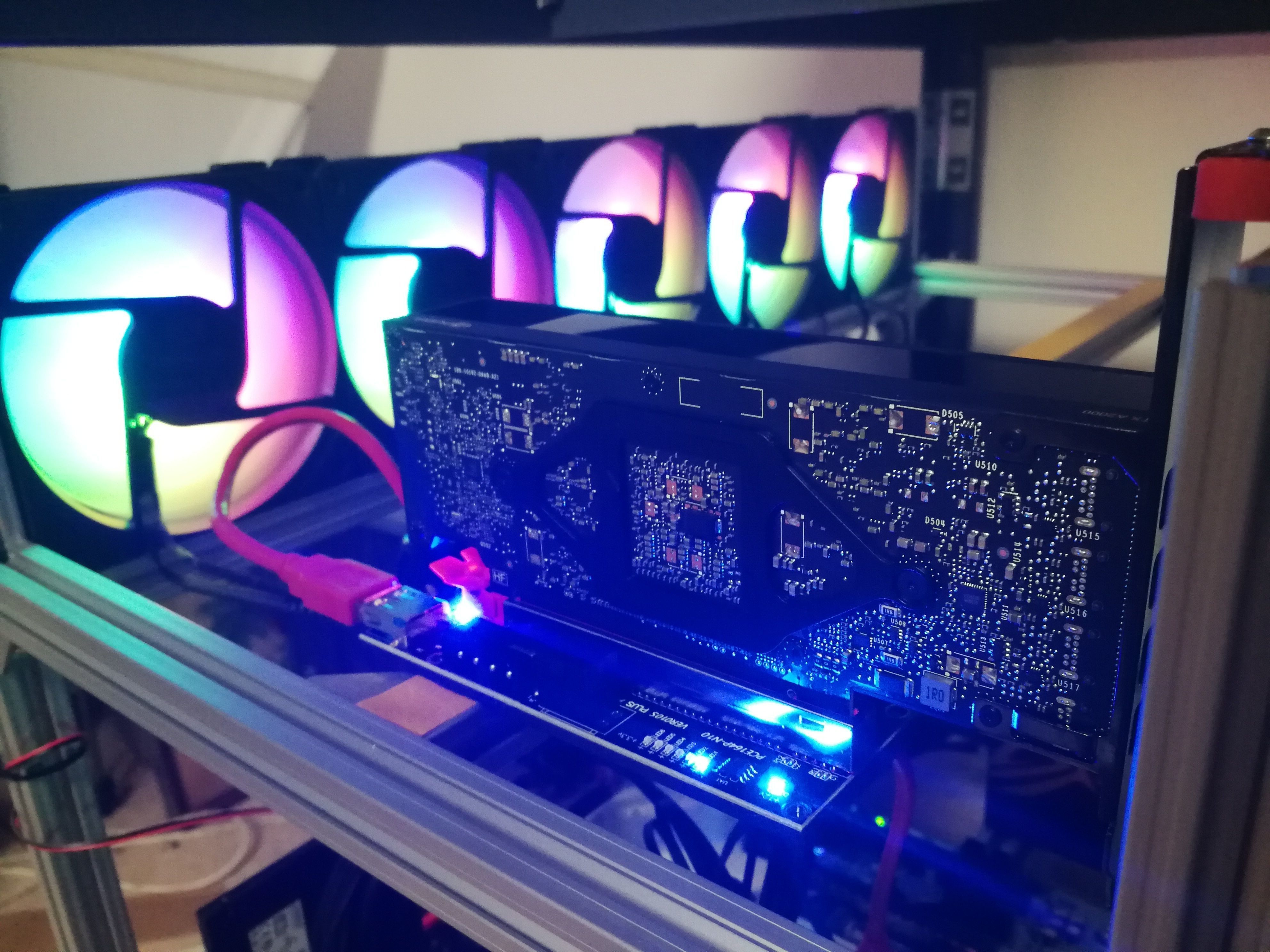 IncrediRig 6 GPU Mining Rig Veddha Style 3D model 3D printable | CGTrader