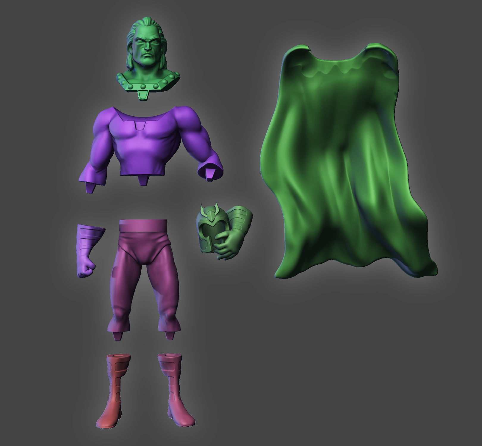 Magneto Stylised 3D model 3D printable | CGTrader