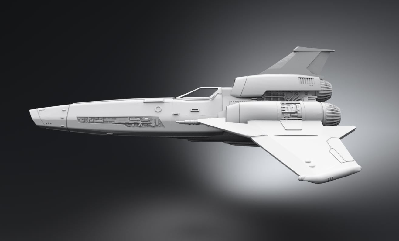 Colonial Viper MKIII Scale model 3D model 3D printable | CGTrader