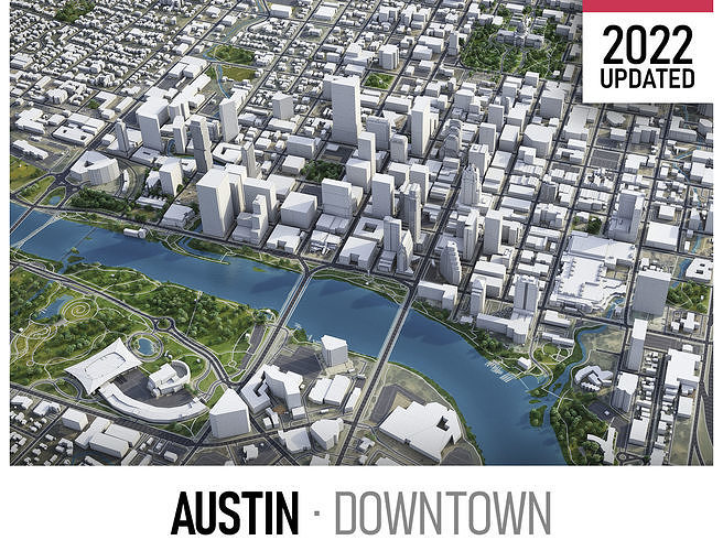 3D model Austin VR / AR / low-poly | CGTrader