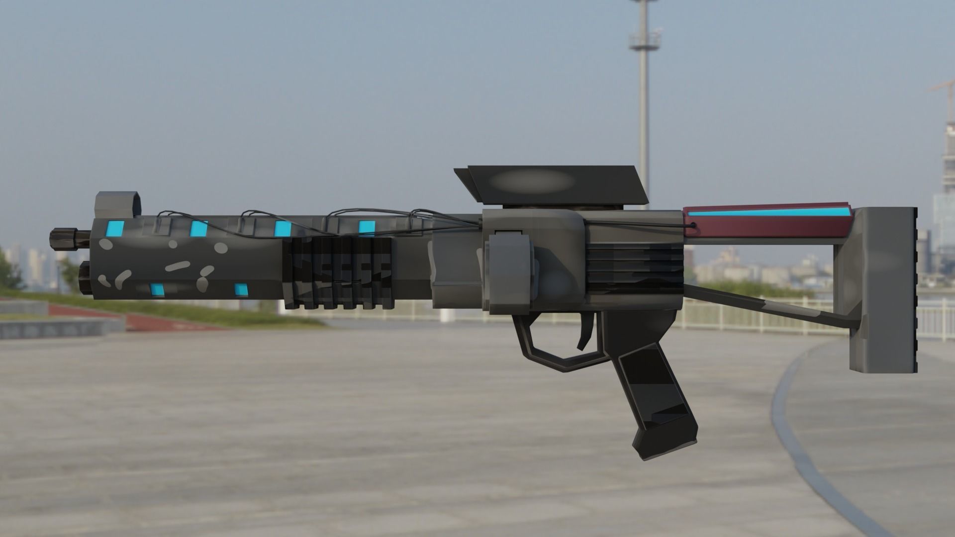 3D model Gaus Electromagnetic Rifle VR / AR / low-poly | CGTrader