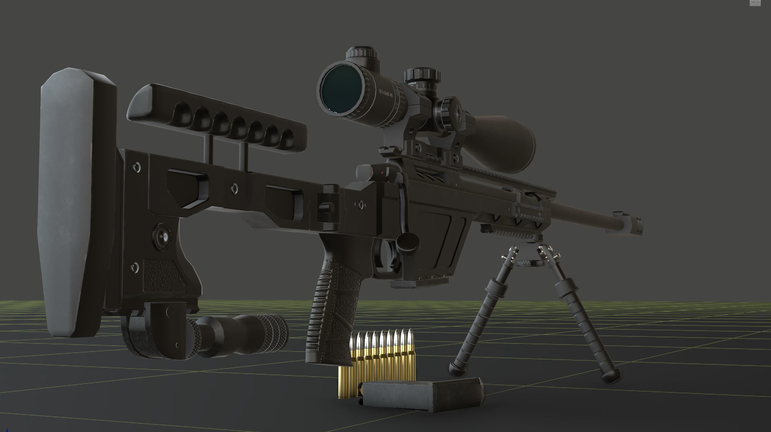 3D model CZ TSR Sniper Rifle VR / AR / low-poly | CGTrader