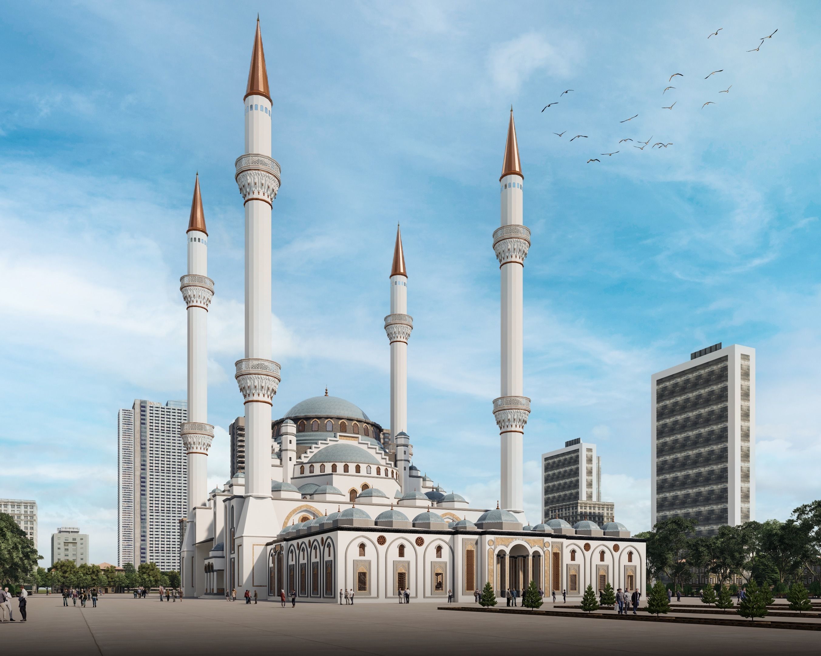 Ottoman Mosque 3D model | CGTrader