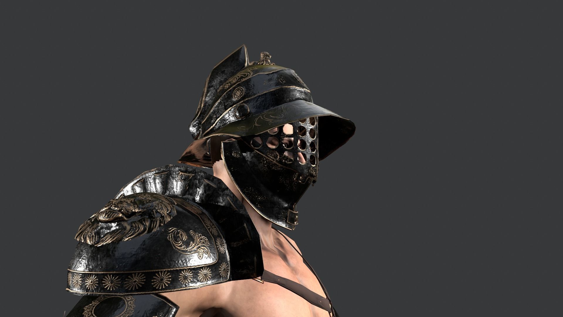 3D model Gladiator Murmillo VR / AR / low-poly | CGTrader