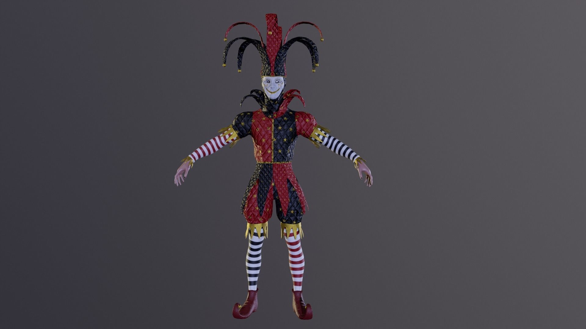 3D model Jester VR / AR / low-poly | CGTrader