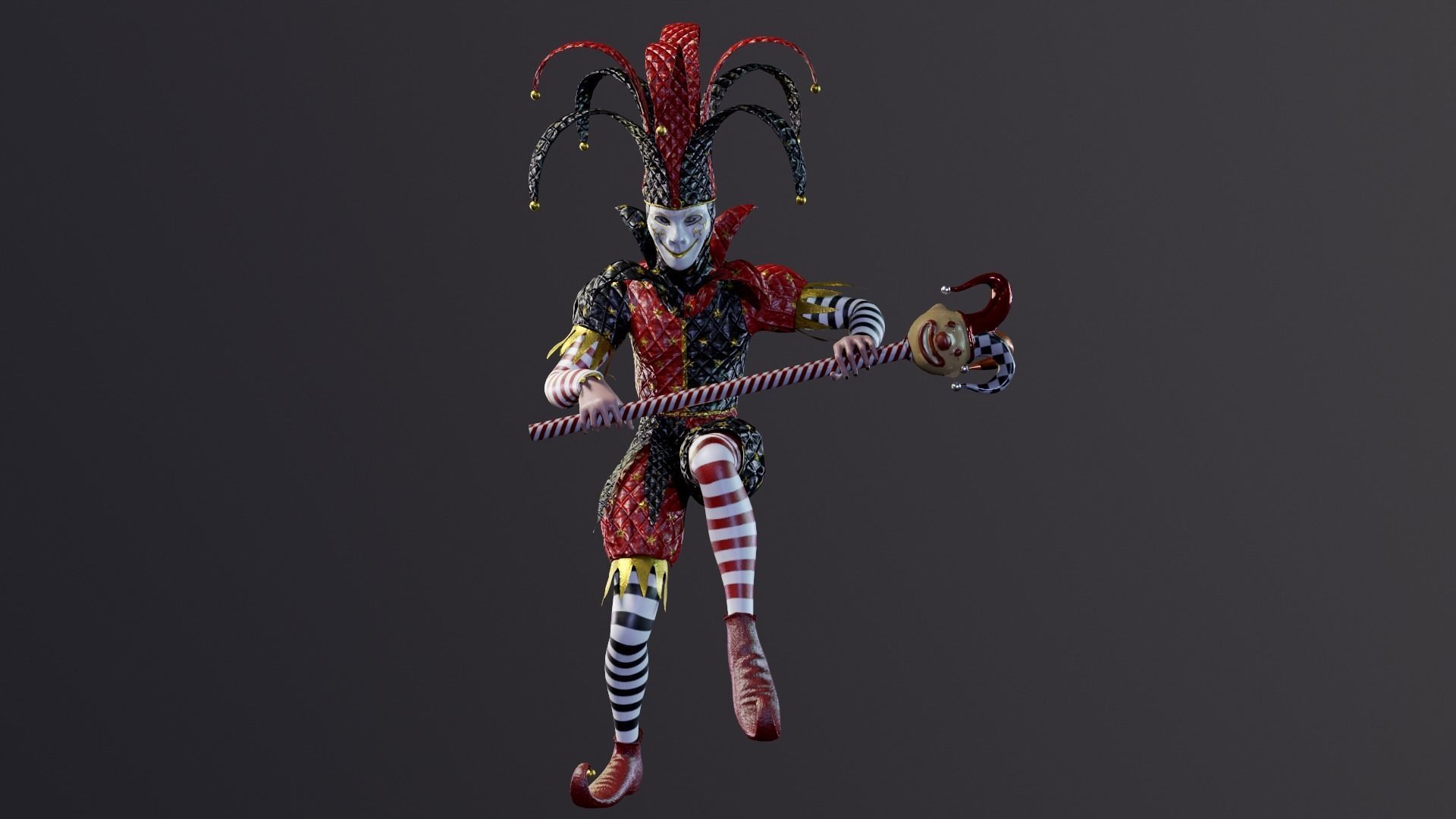 3D model Jester VR / AR / low-poly | CGTrader