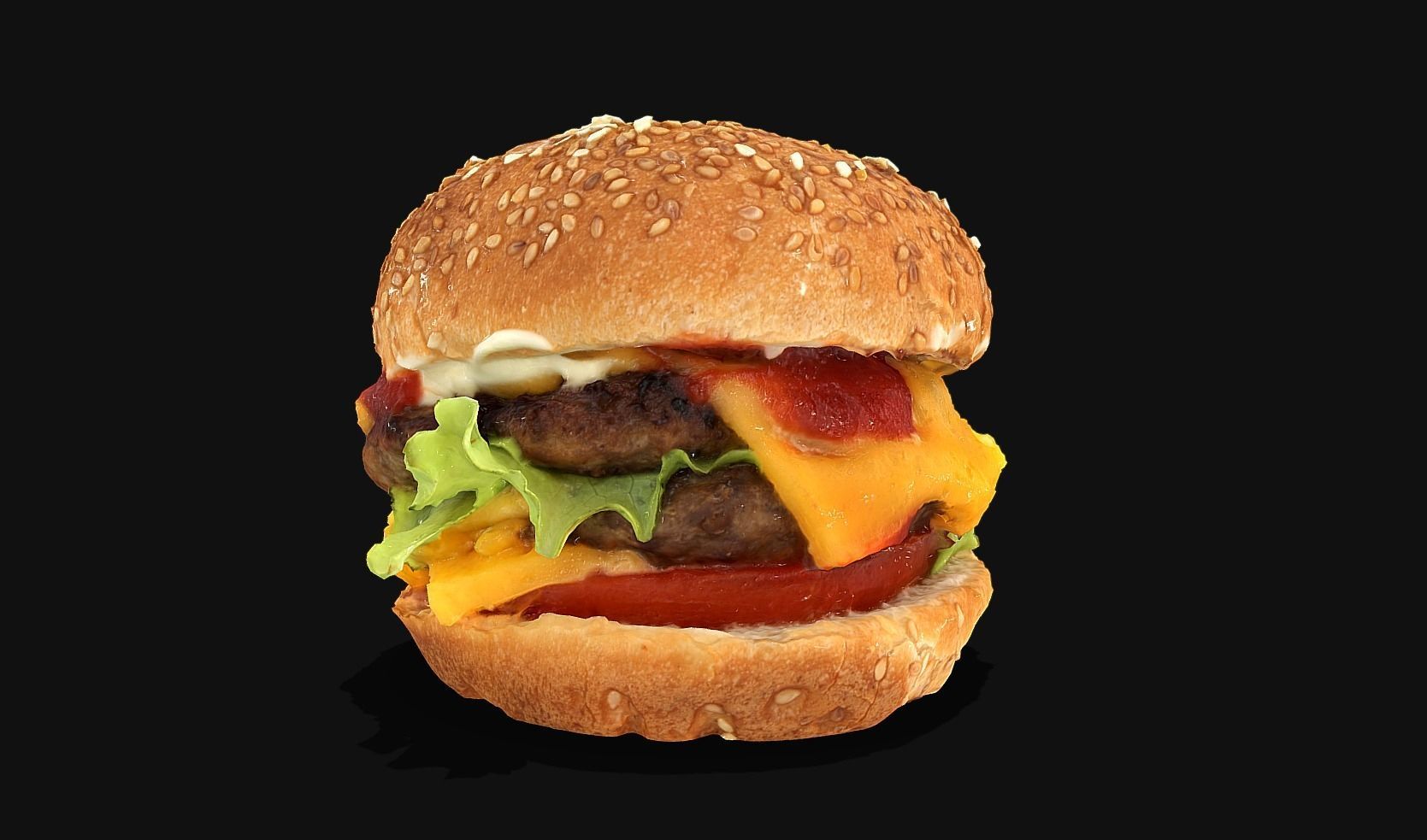 Hamburger - Photoscaned model 3D model | CGTrader