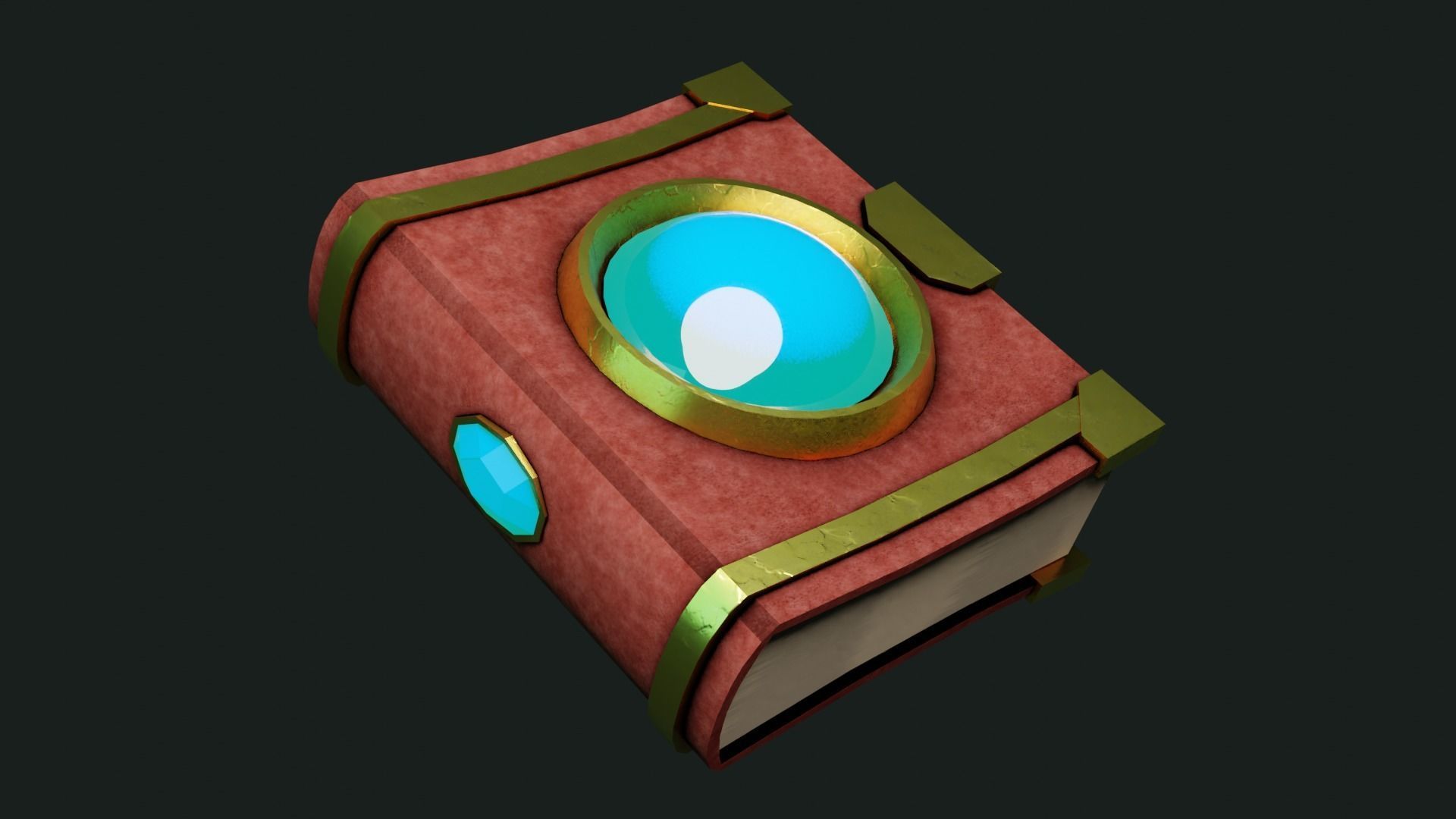 3D model Stylized lowpoly magic book VR / AR / low-poly | CGTrader