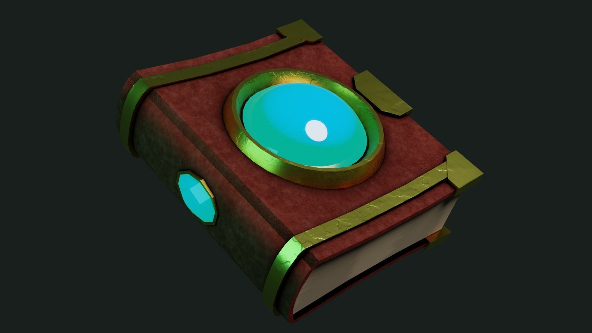 3D model Stylized lowpoly magic book VR / AR / low-poly | CGTrader