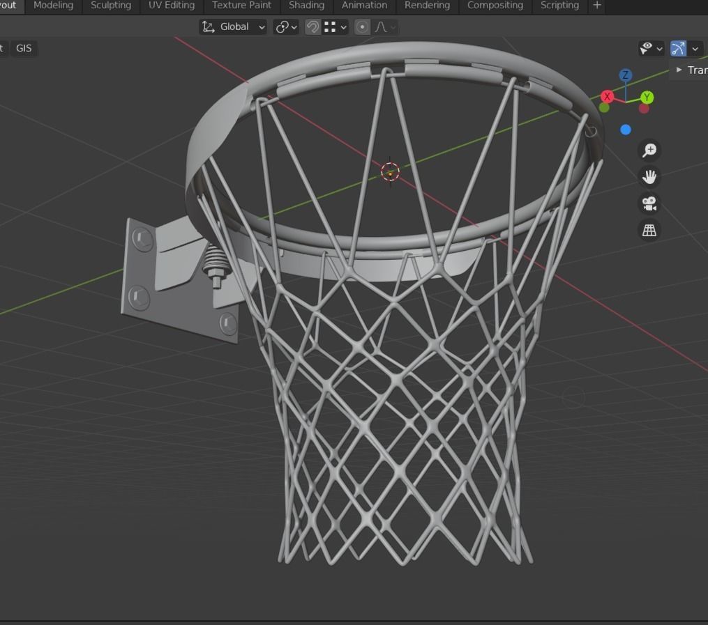 Basketball rim 3D model | CGTrader