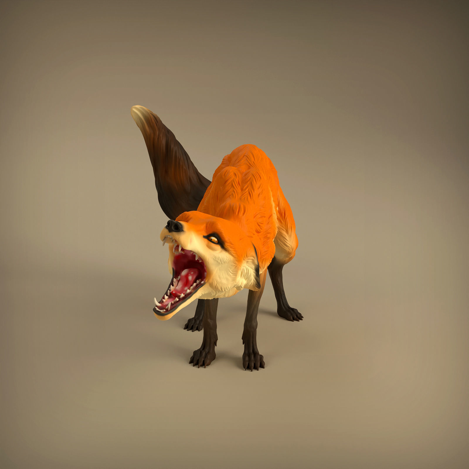 Red Fox for 3D printing 3D model 3D printable | CGTrader