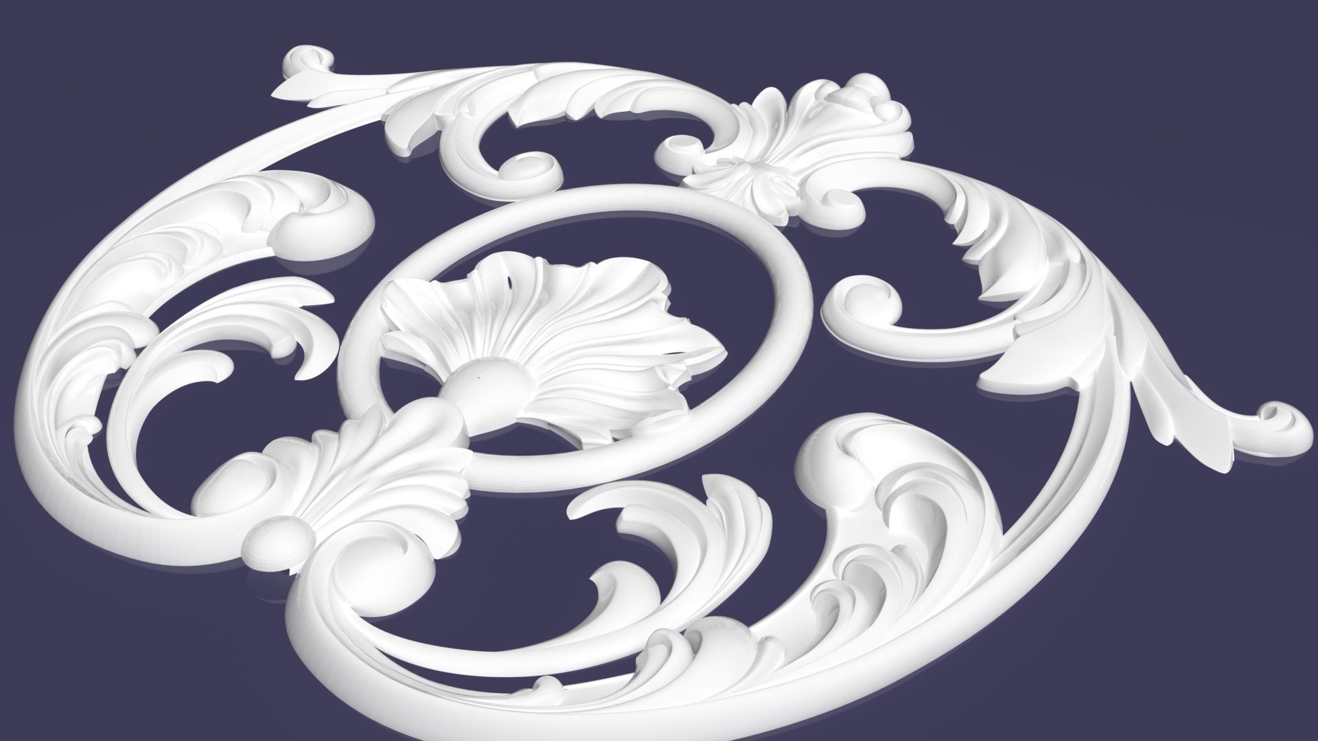 Engraving decor ornament 3D model 3D printable | CGTrader