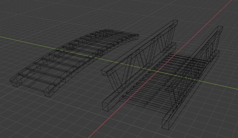 3D model Two very simple bridges VR / AR / low-poly | CGTrader