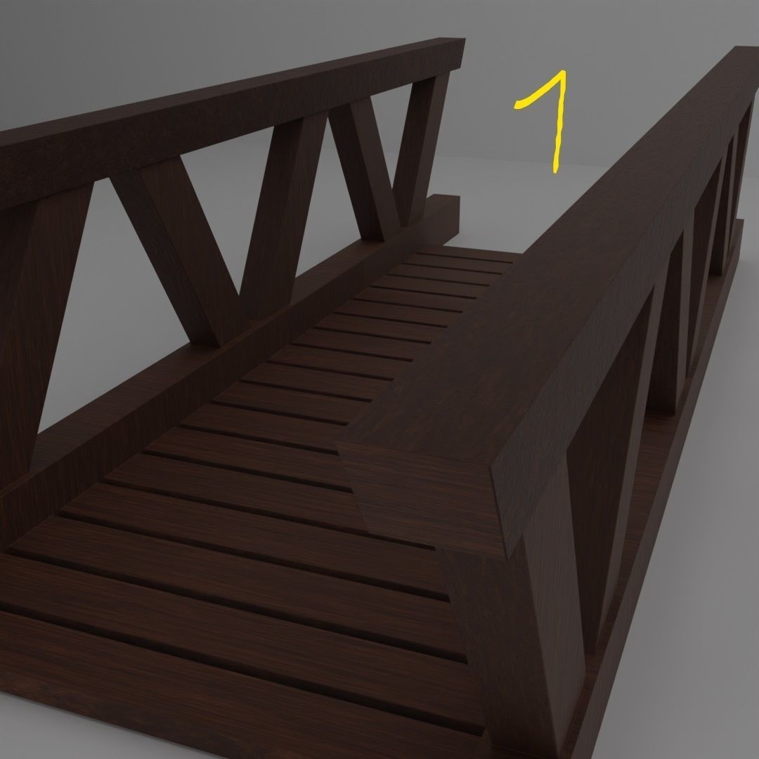 3D model Two very simple bridges VR / AR / low-poly | CGTrader