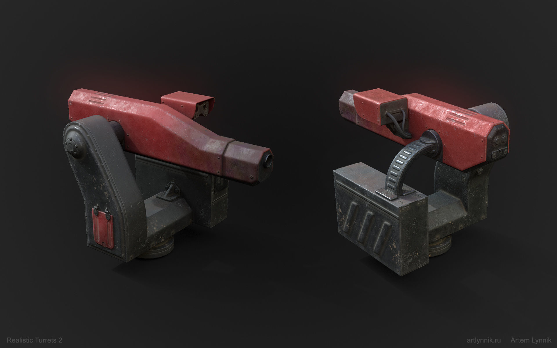 3D model Ten Realistic Turrets VR / AR / low-poly | CGTrader