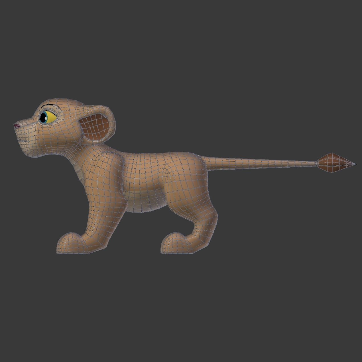 Disney Lion Cubs 3D model rigged | CGTrader
