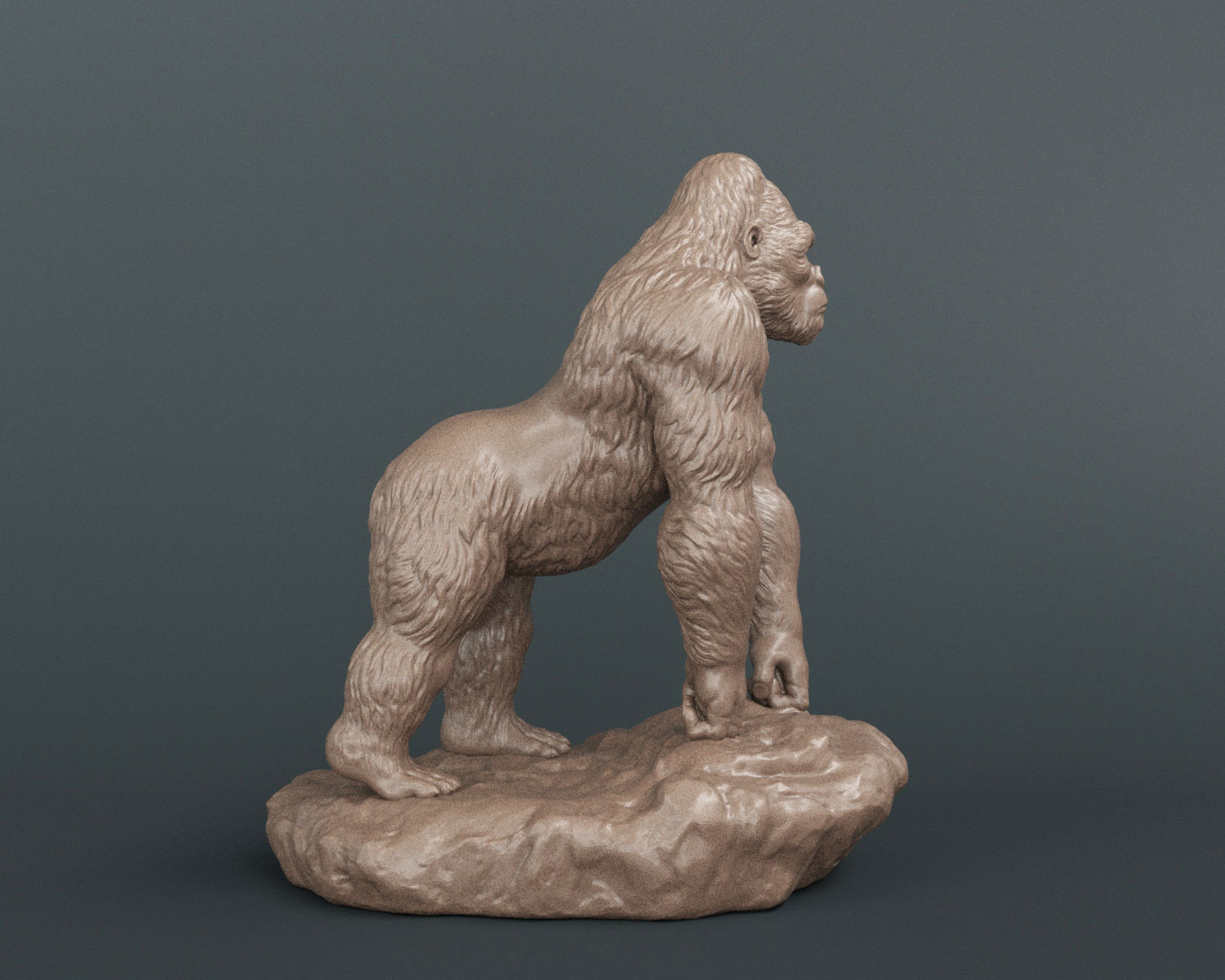 Gorilla 3D model 3D printable | CGTrader