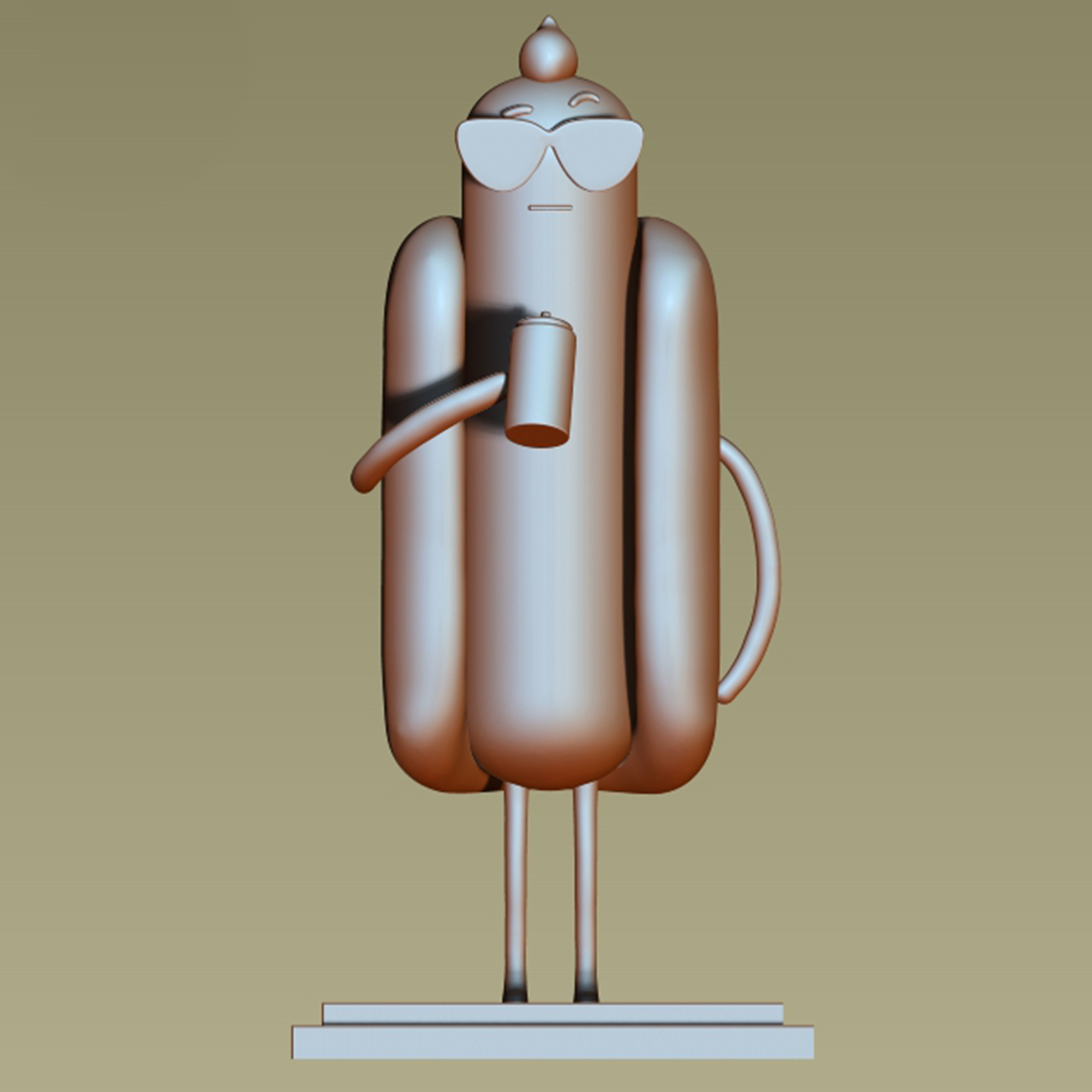 Hot Dog Guy - The Amazing World of Gumball 3D model 3D printable | CGTrader