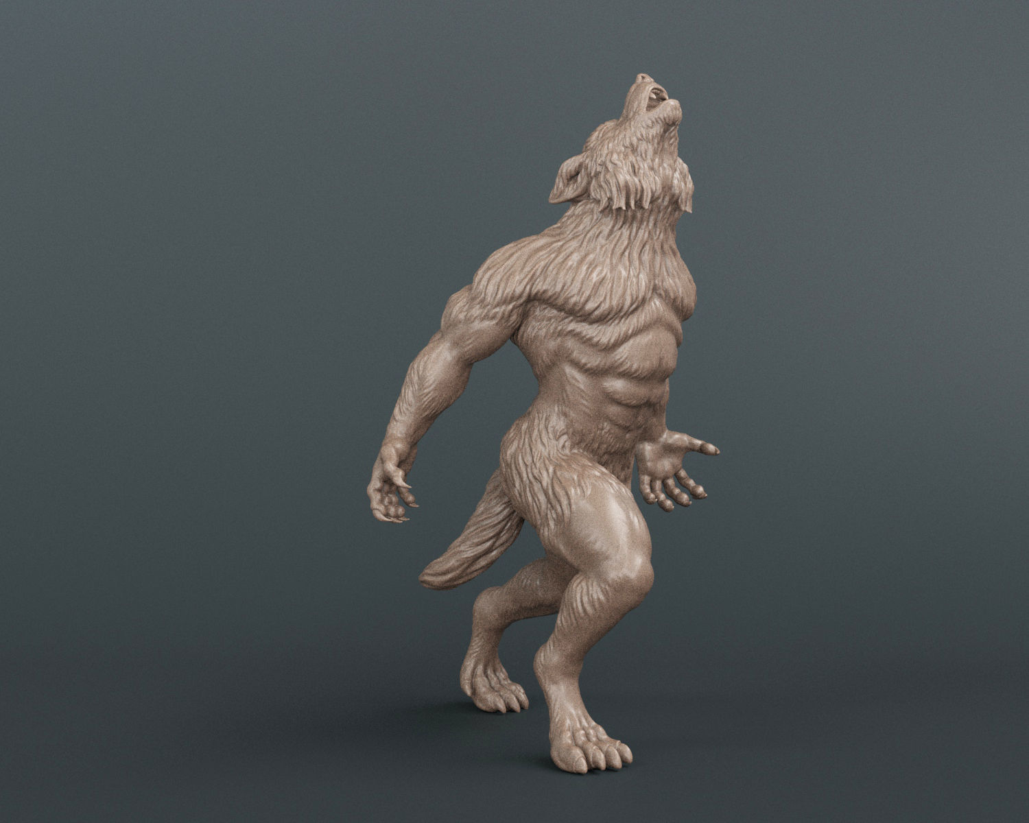 Werewolf 3D model 3D printable | CGTrader