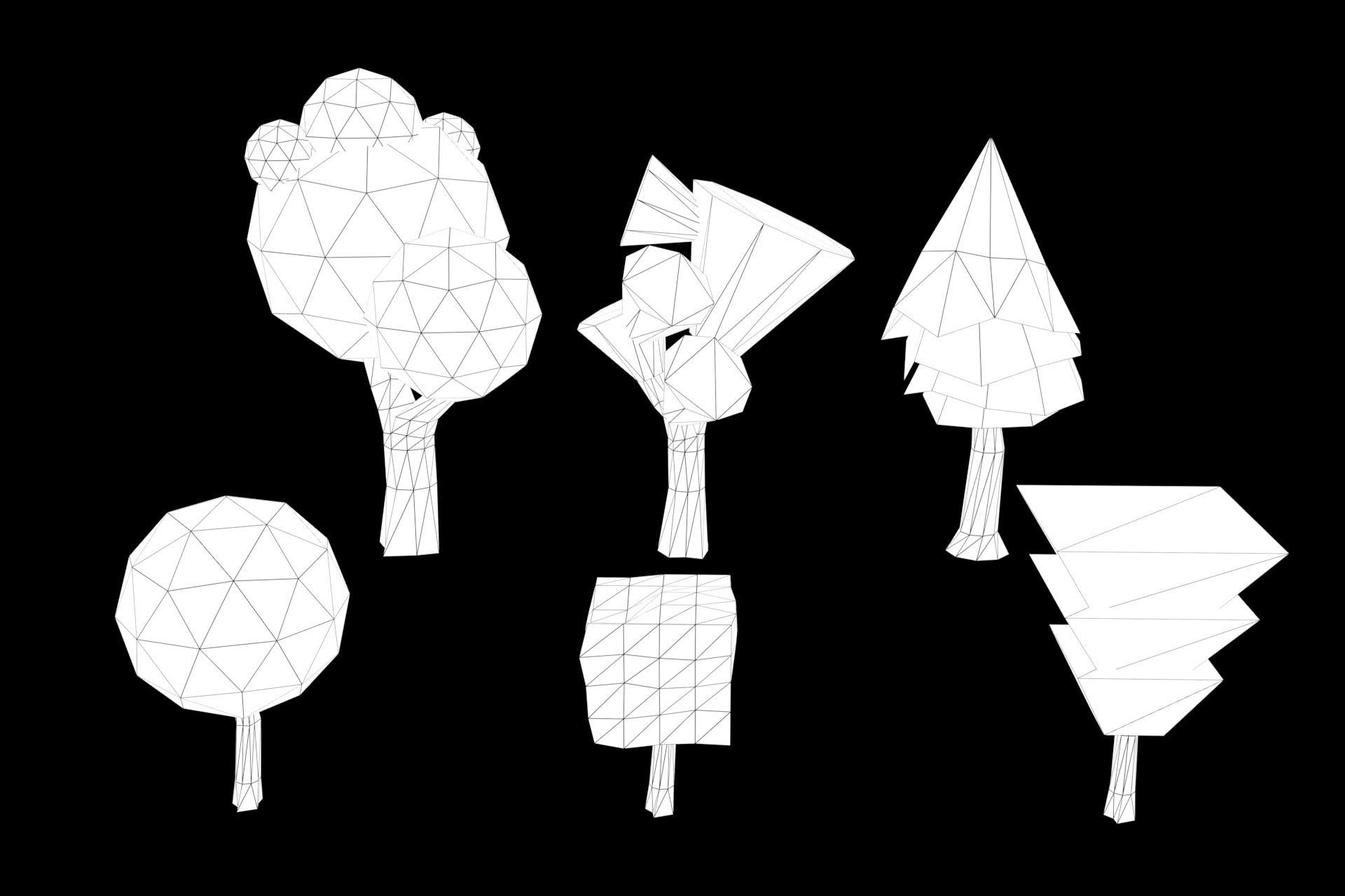 Low Poly Tree Assets free VR / AR / low-poly 3D model | CGTrader