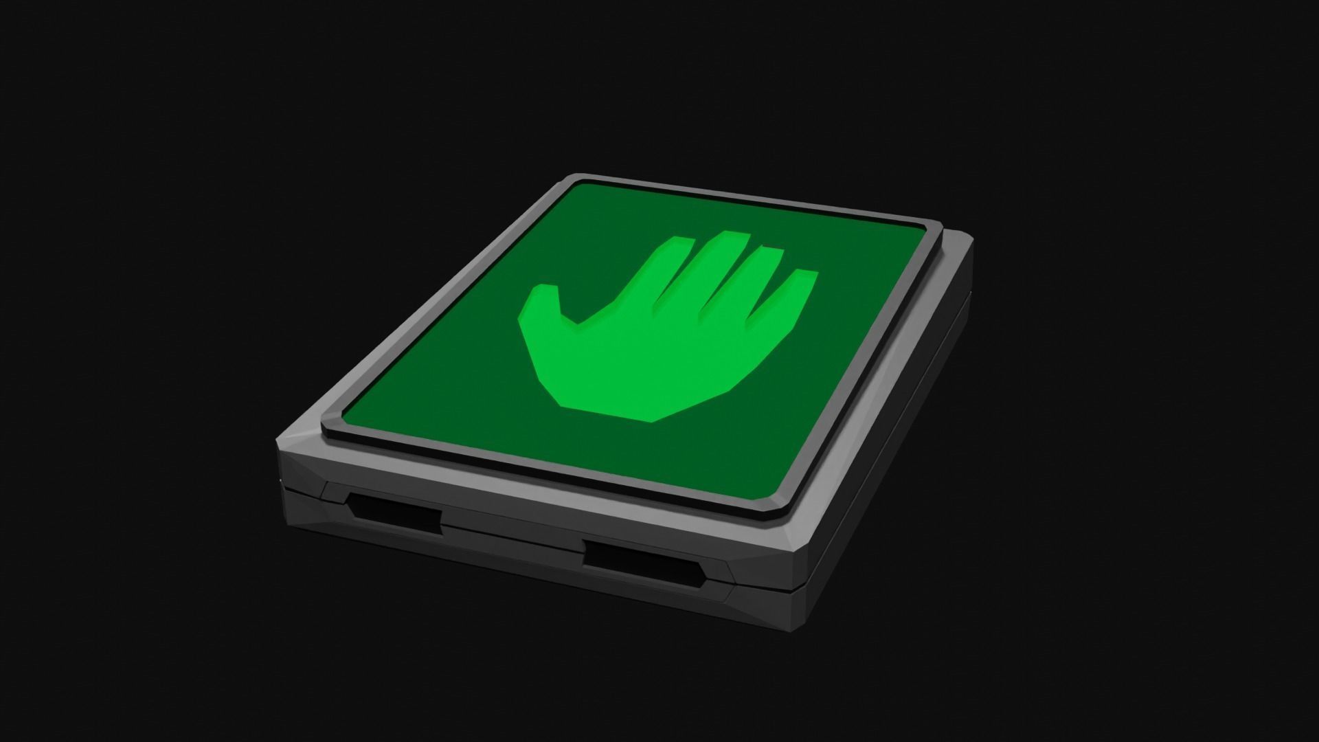 3D model Lowpoly Biometric Hand Scanner VR / AR / low-poly | CGTrader