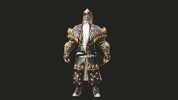 hwang master 3D model rigged | CGTrader