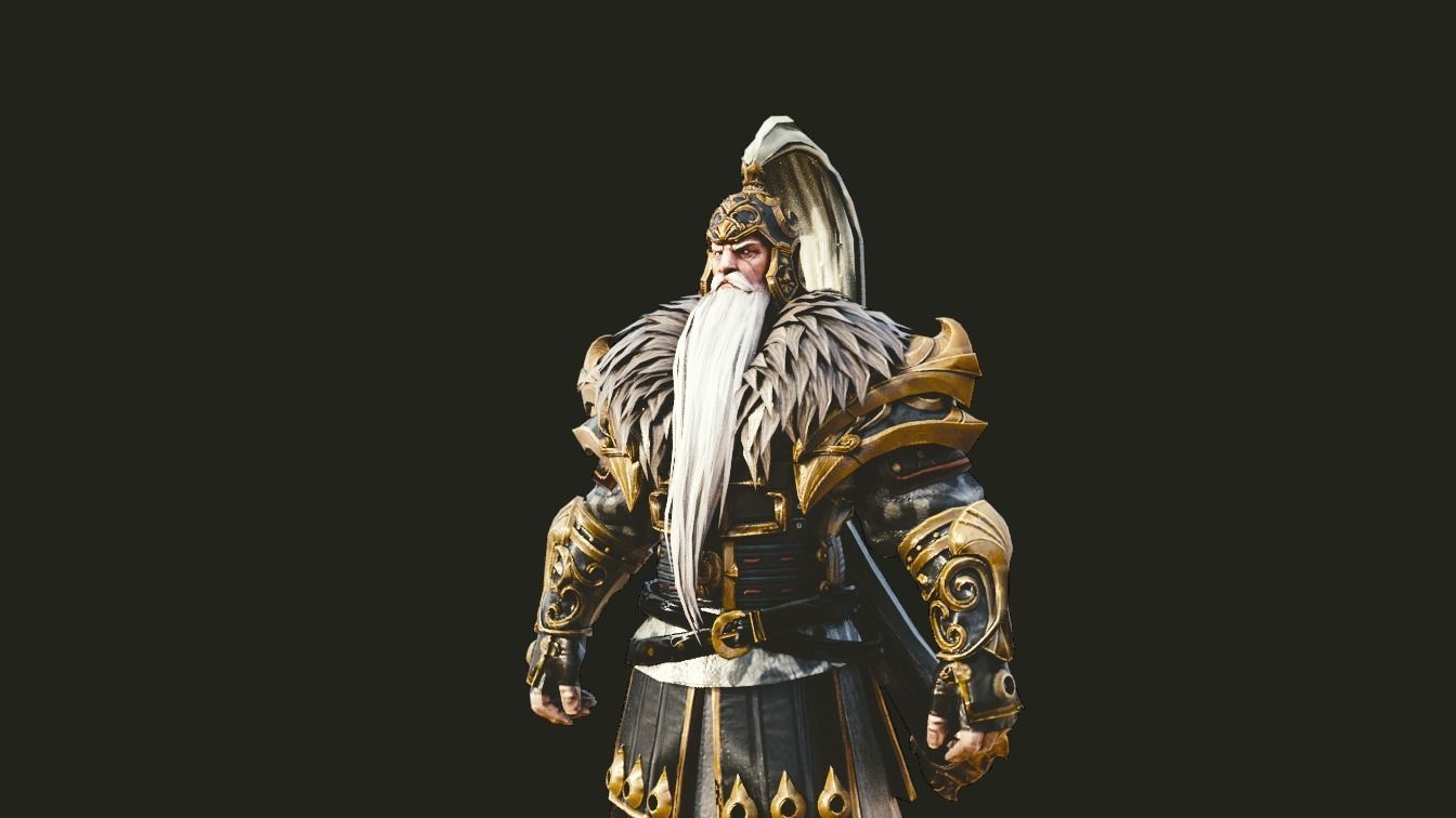 hwang master 3D model rigged | CGTrader