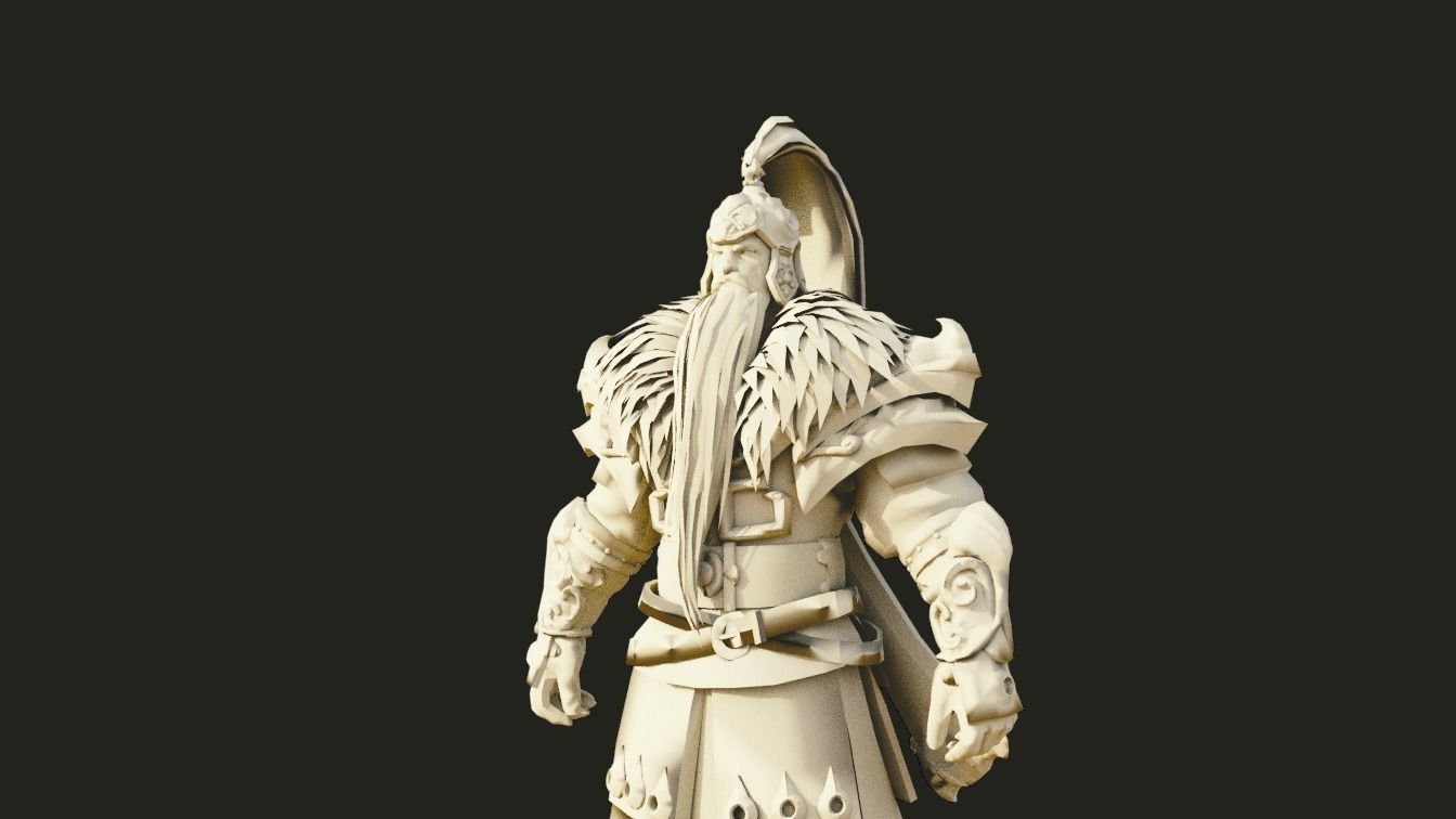 hwang master 3D model rigged | CGTrader