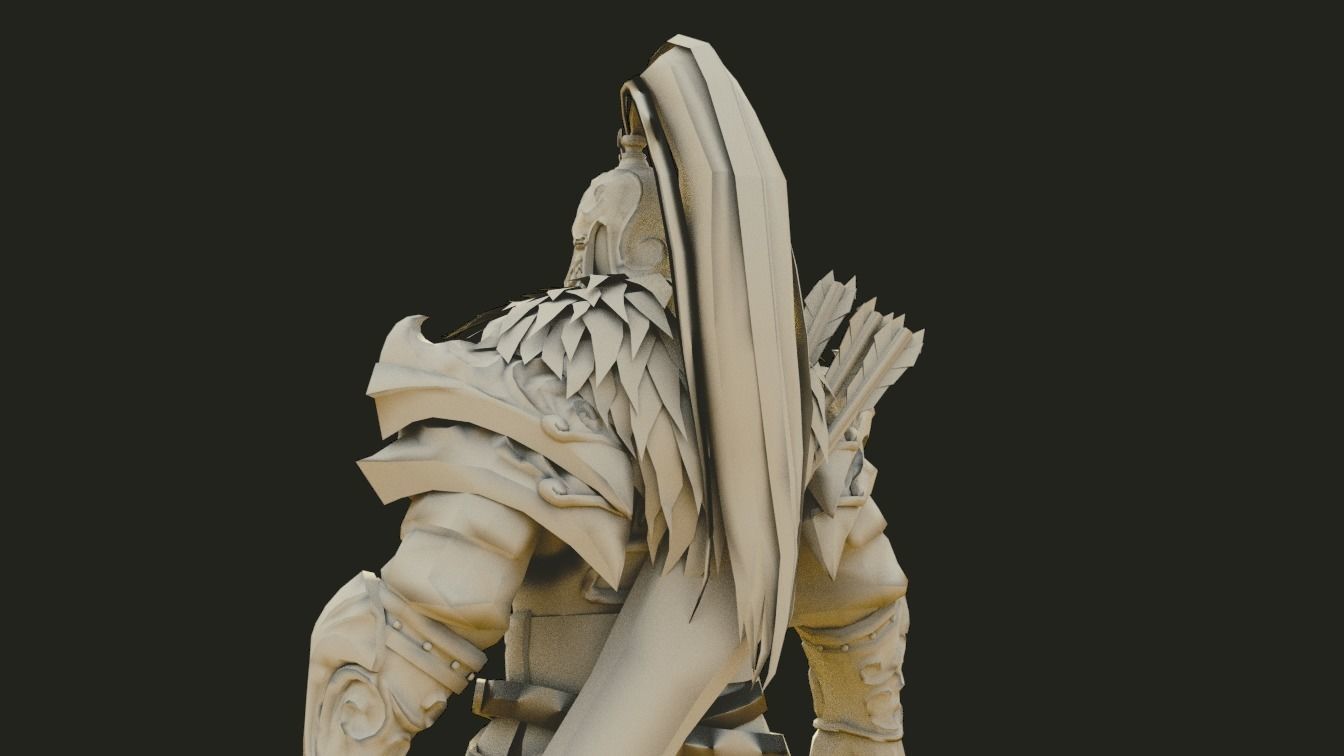 hwang master 3D model rigged | CGTrader