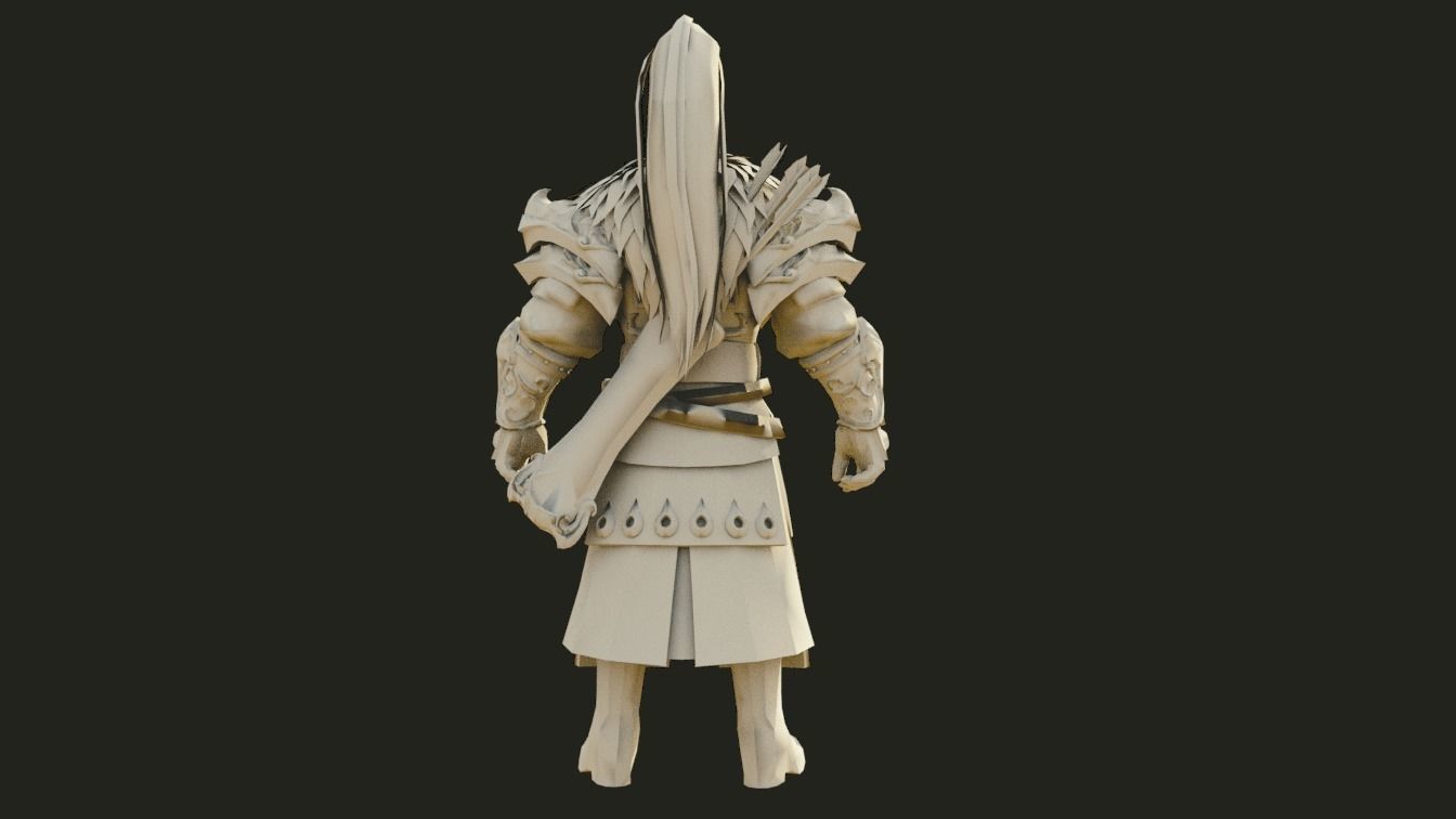 hwang master 3D model rigged | CGTrader