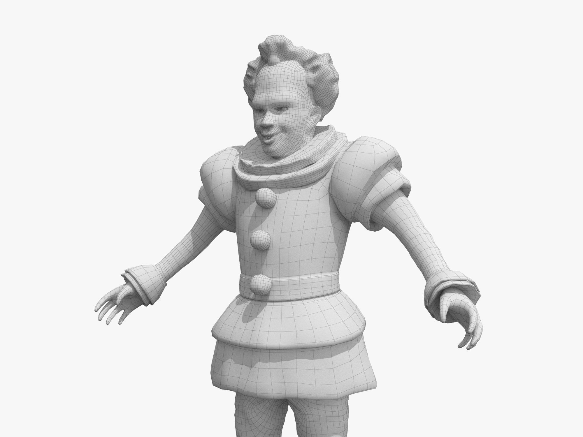 3D model Pennywise clown VR / AR / low-poly | CGTrader