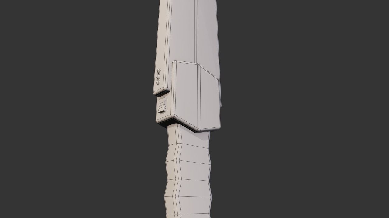 3D model Scanner star wars force awakens baton VR / AR / low-poly ...