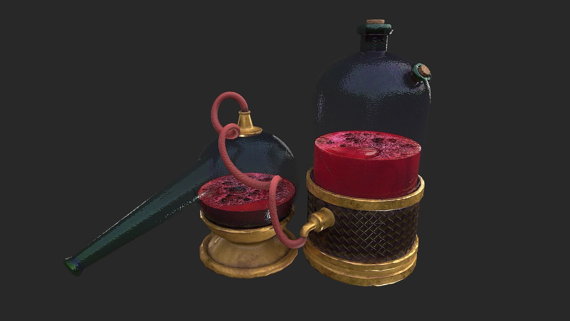 3D model Alchemical Potion mixer Equipment VR / AR / low-poly | CGTrader